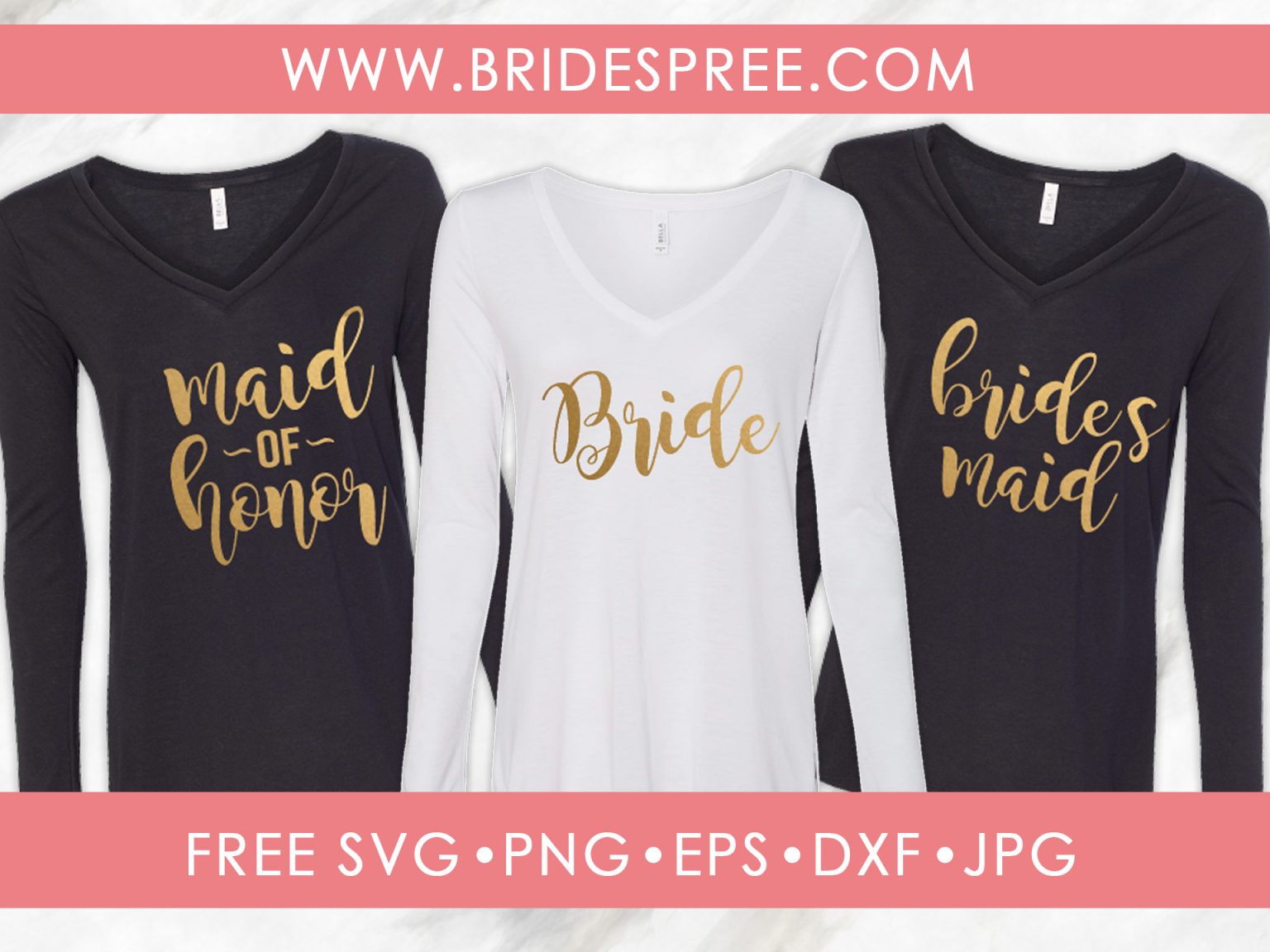 Bridal Party Titles Free Wedding SVG Files – Bridespree